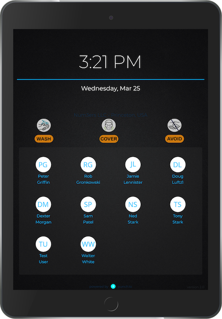 Punch:io - Web based Time clock for employees